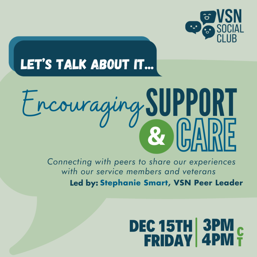 Let's Talk About it: Encouraging Support & Care | TexVet